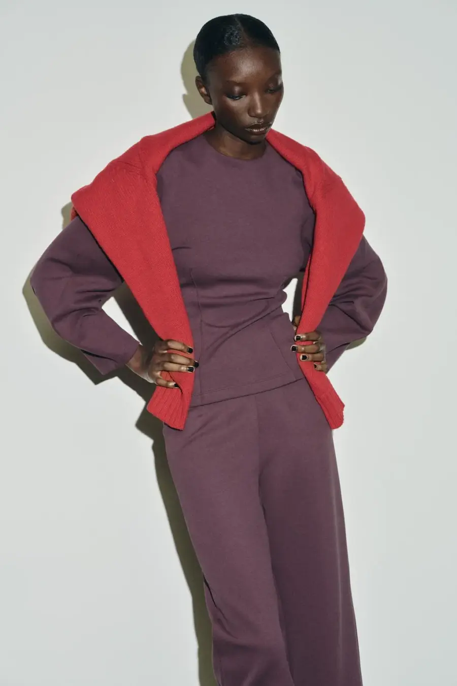INTERLOCK WIDE-LEG TROUSERS – American Store