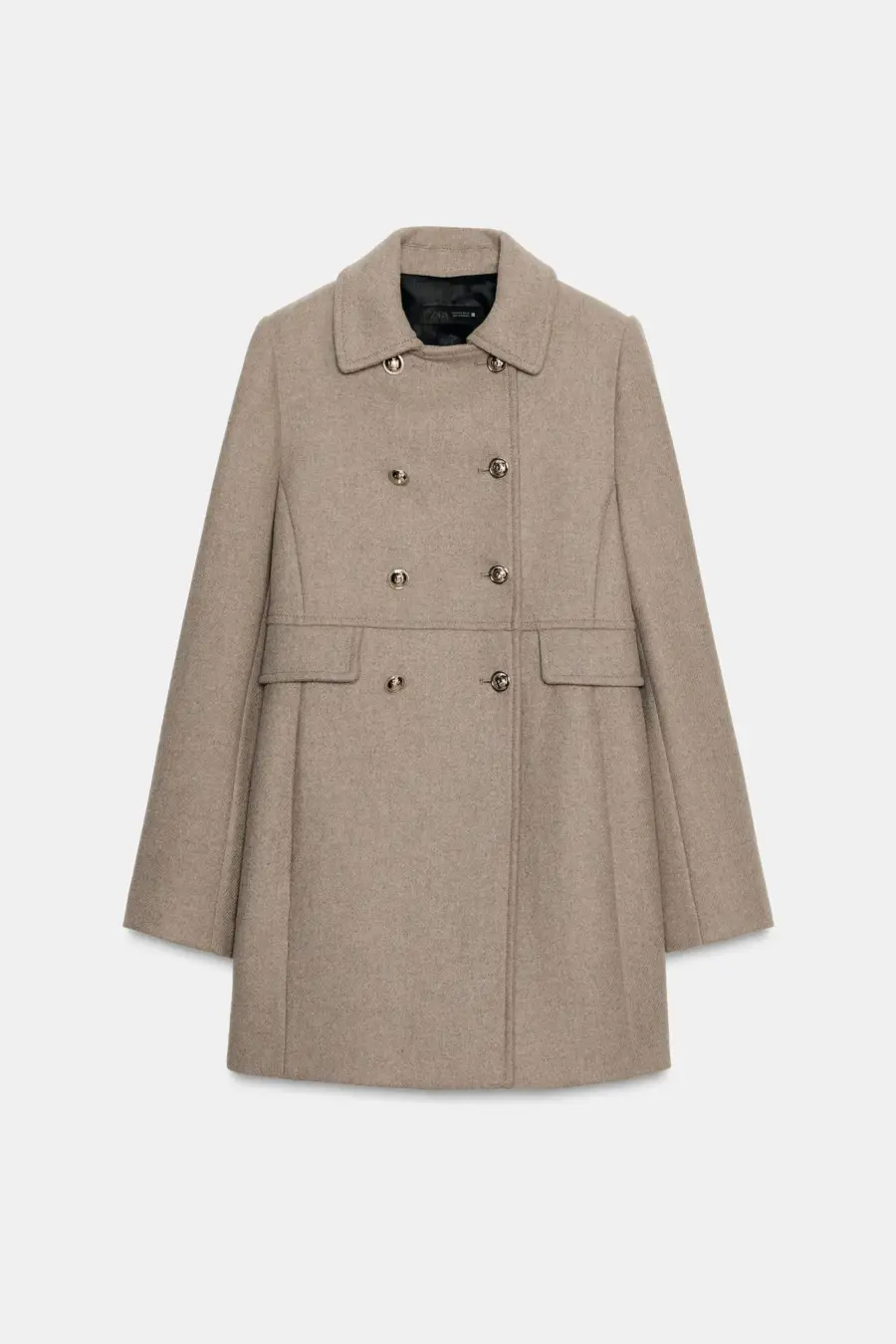 SHORT DOUBLE-BREASTED WOOL COAT – American Store