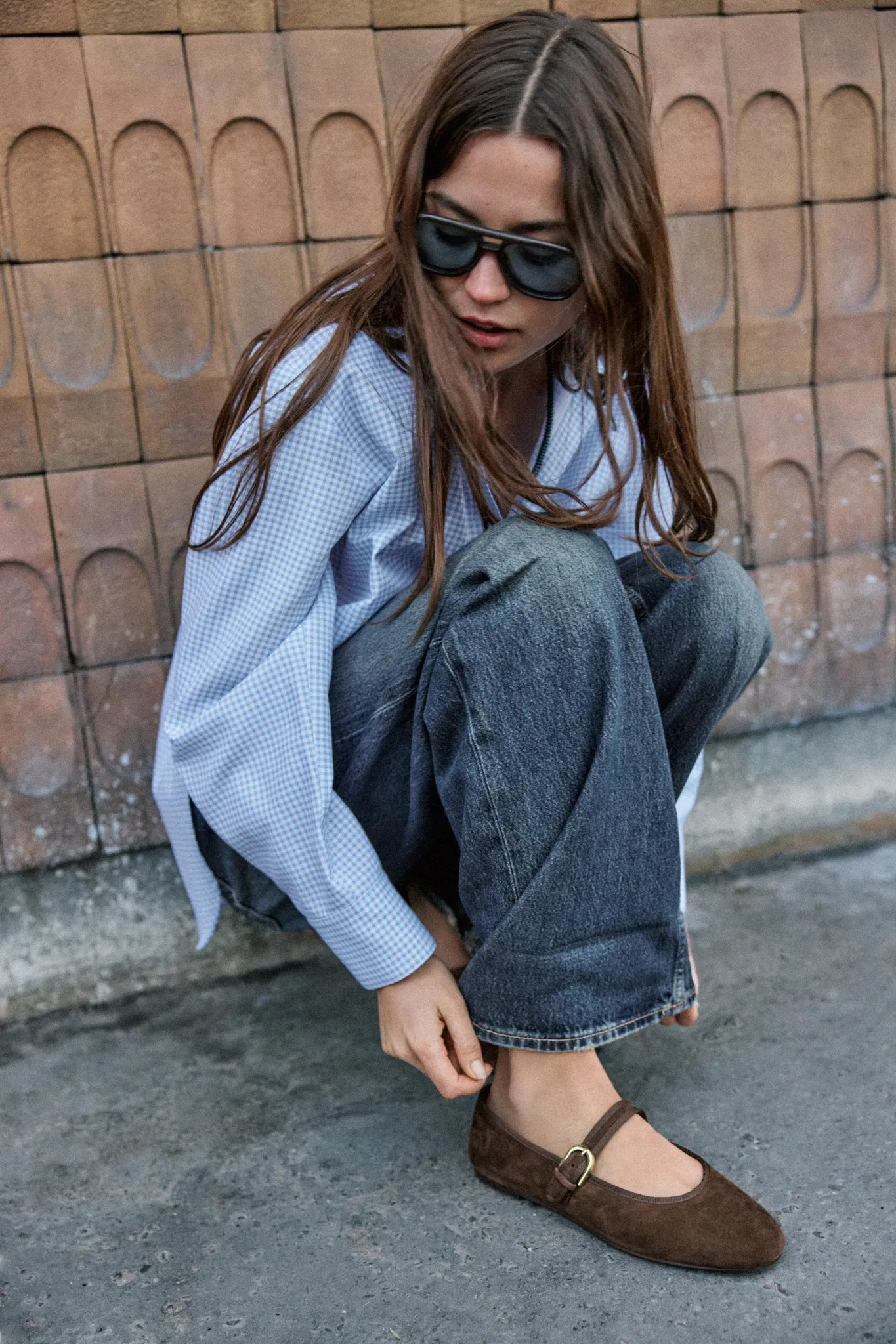 SUEDE BALLET FLATS – American Store