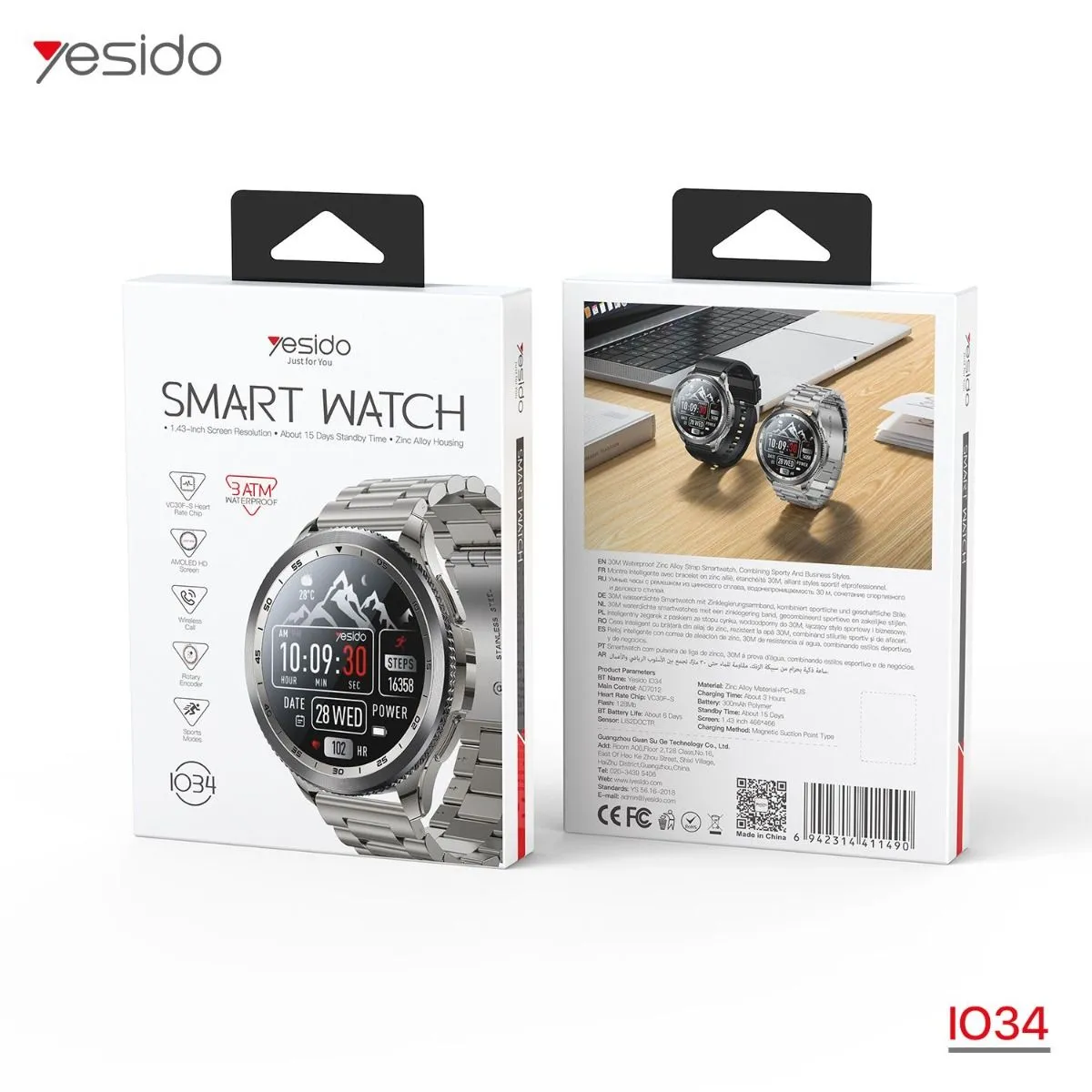 YESIDO IO34 Smart Watch – saedtel.com
